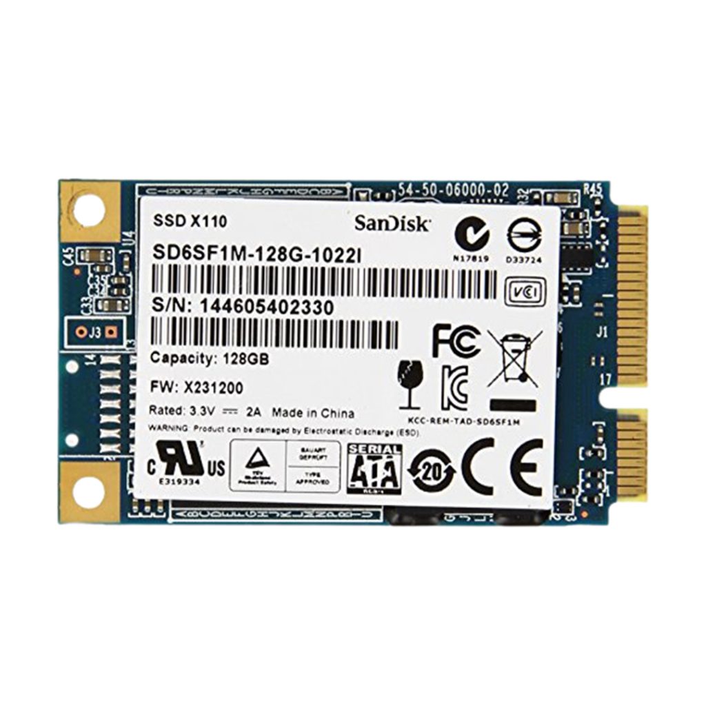 SanDisk X110 128GB mSata SSD - reTinting
