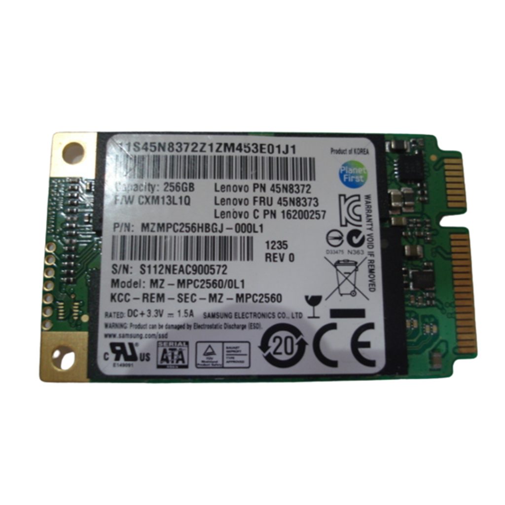 Samsung MZ-MPC2560/0L1 256GB mSata SSD - reTinting